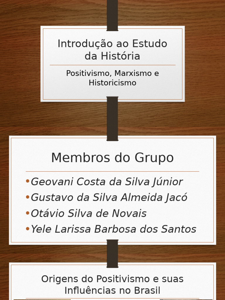 História: Positivismo, Marxismo e Historicismo | PDF