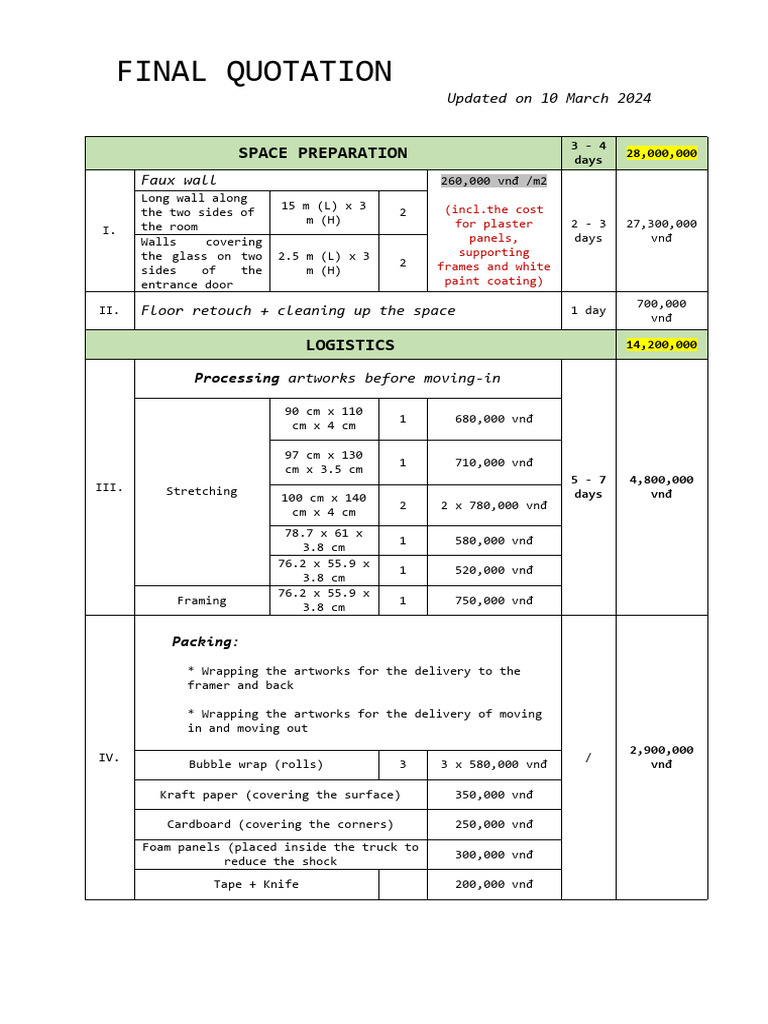(Revised) Quotation From Manzi - 240312 | PDF | Building Engineering
