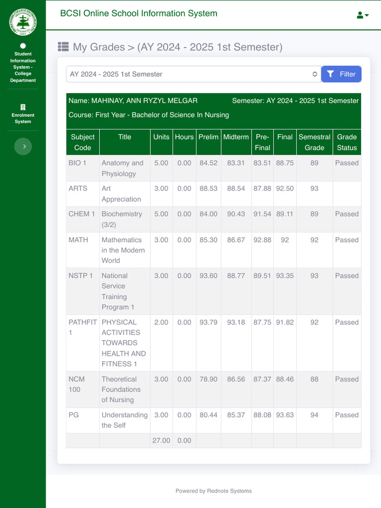 BCSI Online School Information System | PDF