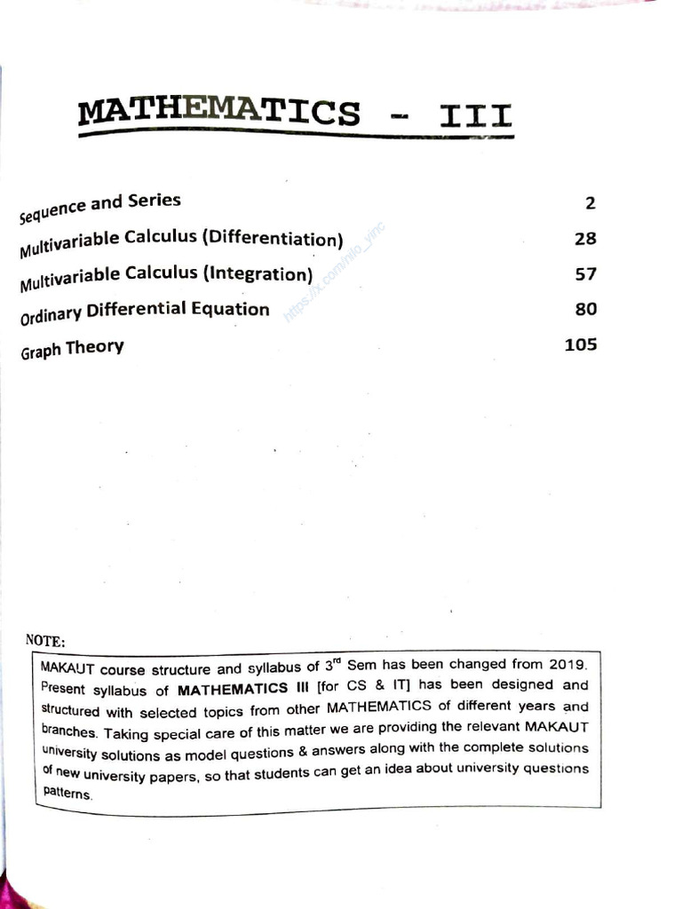 Mathamatics Iii | PDF