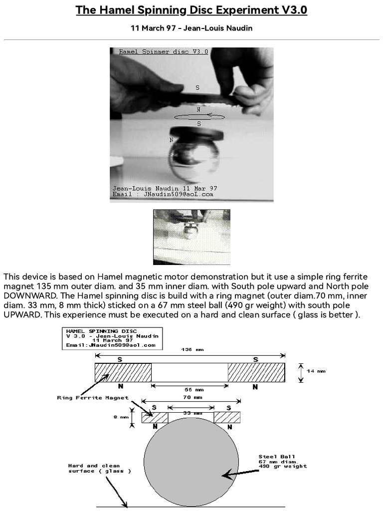 Hamel manual spinning disc V3 | PDF