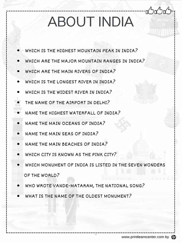 Key Facts About India: Geography & Culture | PDF