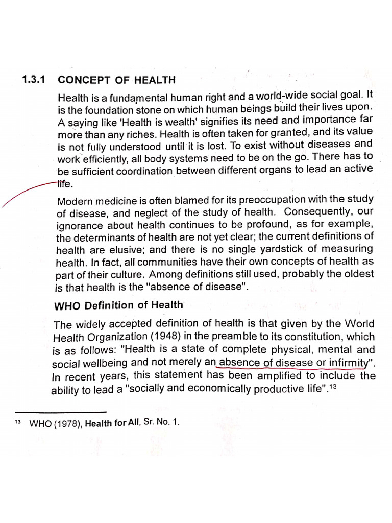 Health Unit 1 Sem 5 | PDF