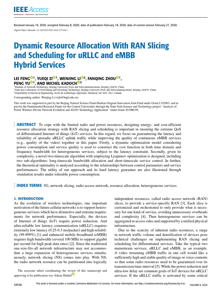 Dynamic - Resource - Allocation - With - RAN - Slicing - and - Scheduling - For - uRLLC - and ...