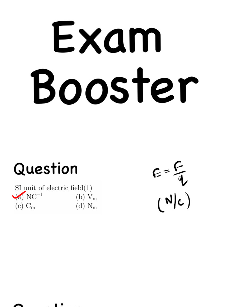 Plus Two Christmas Exam Physics - Booster | PDF | Electrical Resistance And Conductance | Inductance