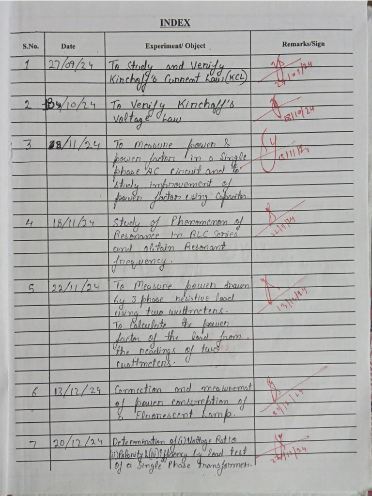 BEE Experiments Shailendra Sir | PDF