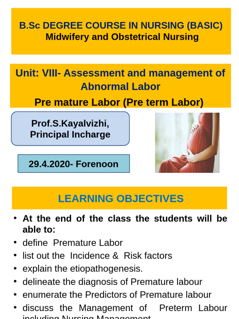 PREMATURE LABOR | PDF | Preterm Birth | Childbirth