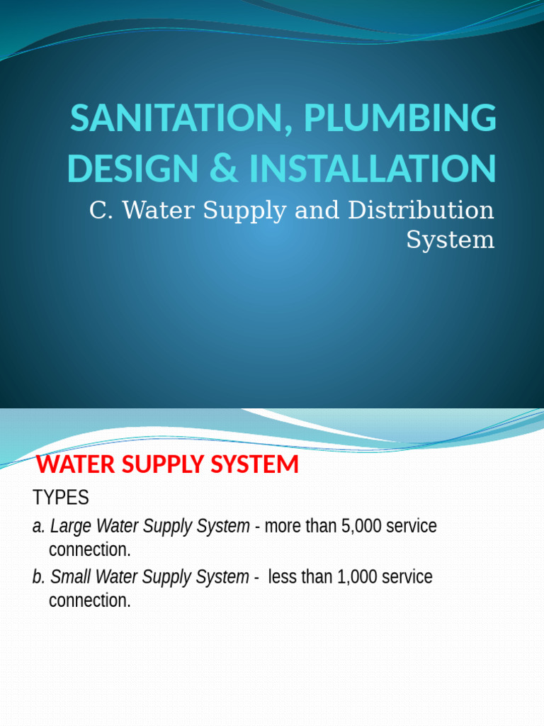 c2. Water Supply | PDF | Water Purification | Water