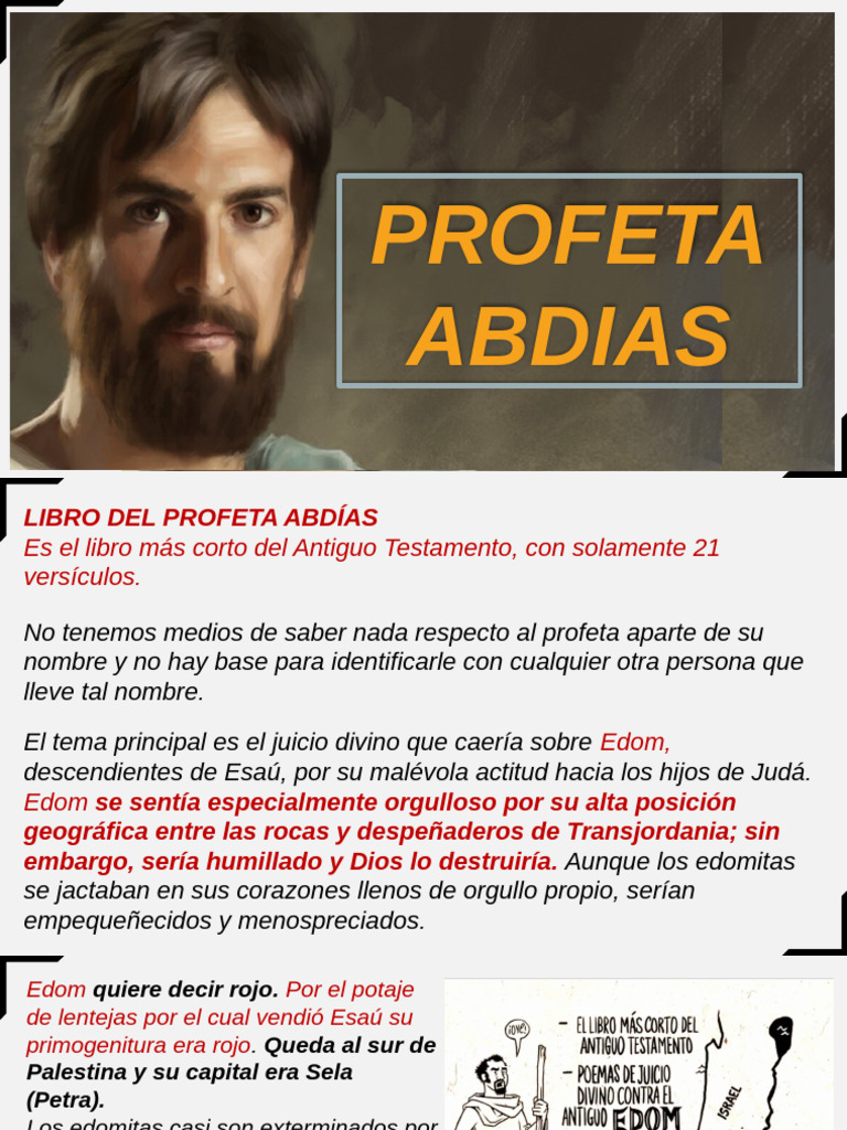 4- Profeta Abdias | PDF | Jeremías | Contenido bíblico