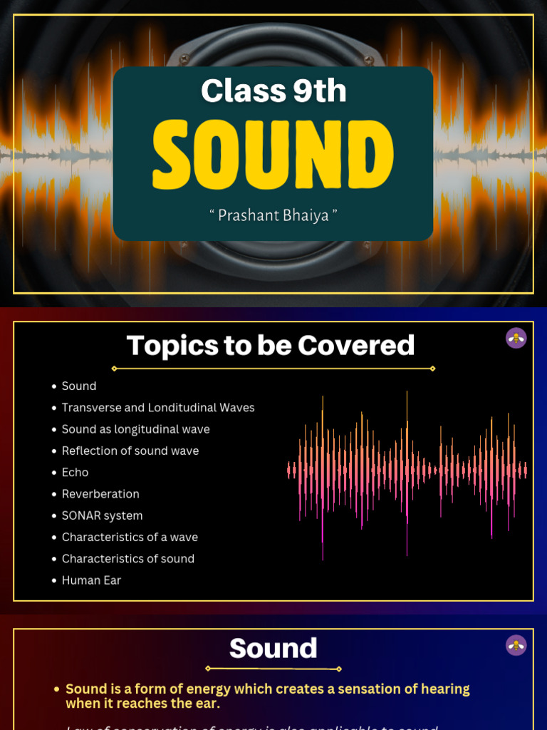SOUND ( Prashant Kirad ) | PDF | Sound | Waves