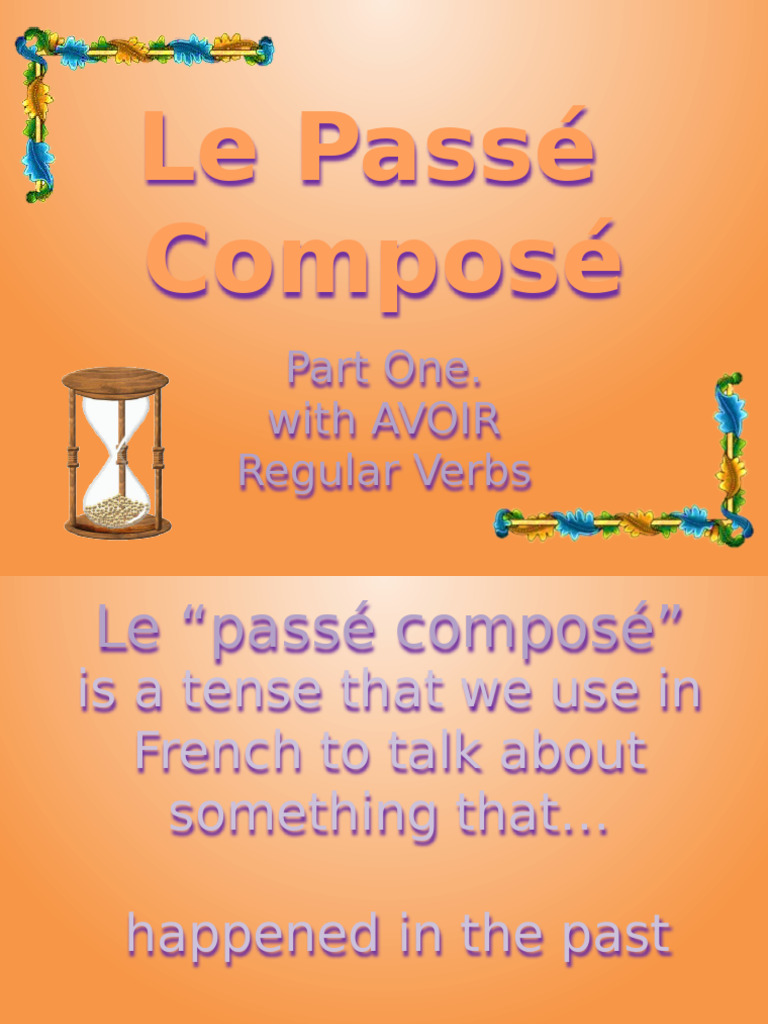 French class 8 passé composé | PDF