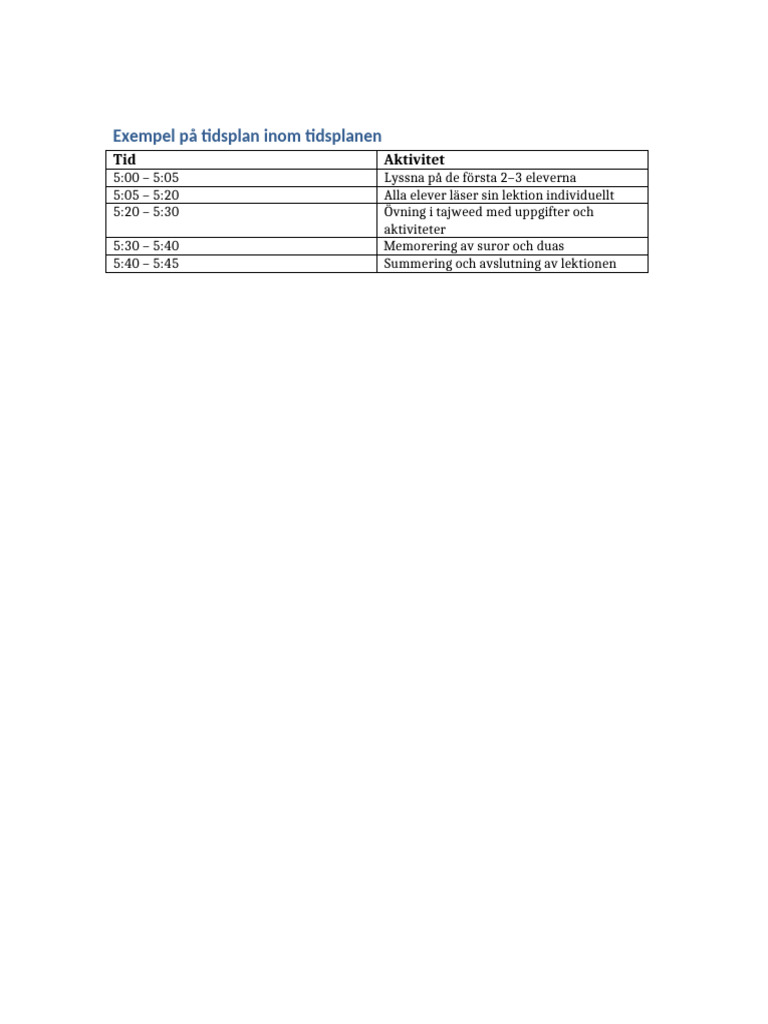 Exempel_tidsplan_Dugsi | PDF