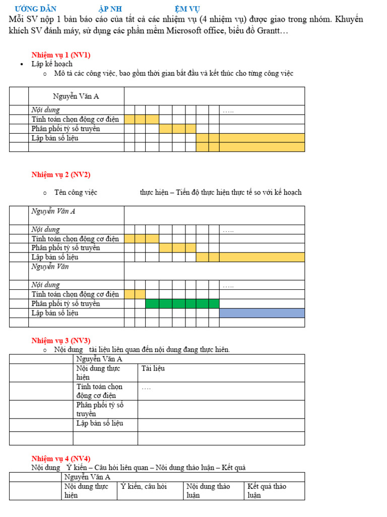 Huong Dan Quá Trình - BTL CTM - Chu K 4 - 2024-2025 | PDF