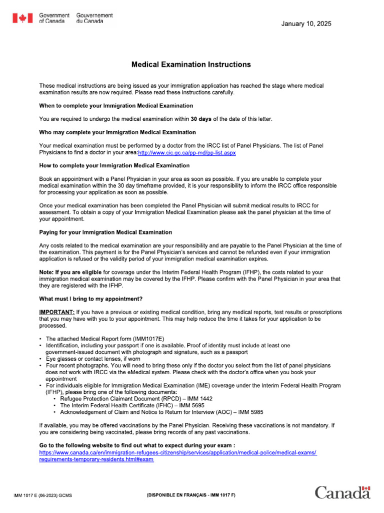 Medical Examination | PDF