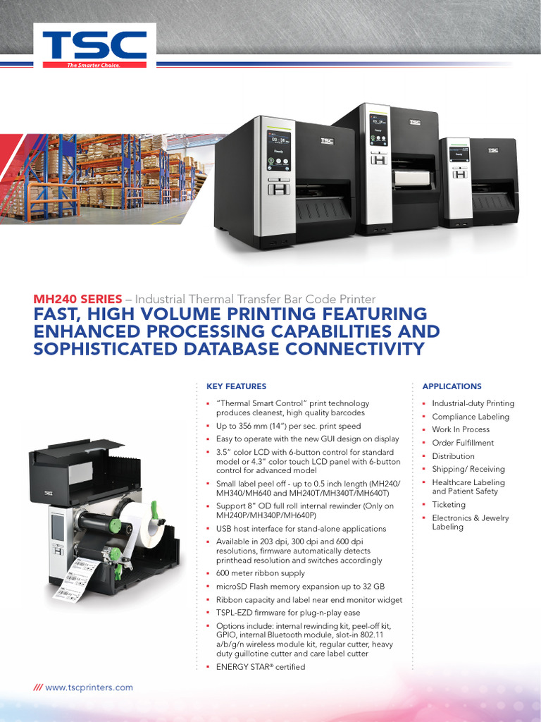 mh240_series_eng_datasheet-a4 | PDF | Barcode | Universal Product Code