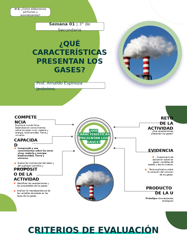 ¿Qué Características Presentan Los Gases?: Semana 01 | PDF | Gases ...
