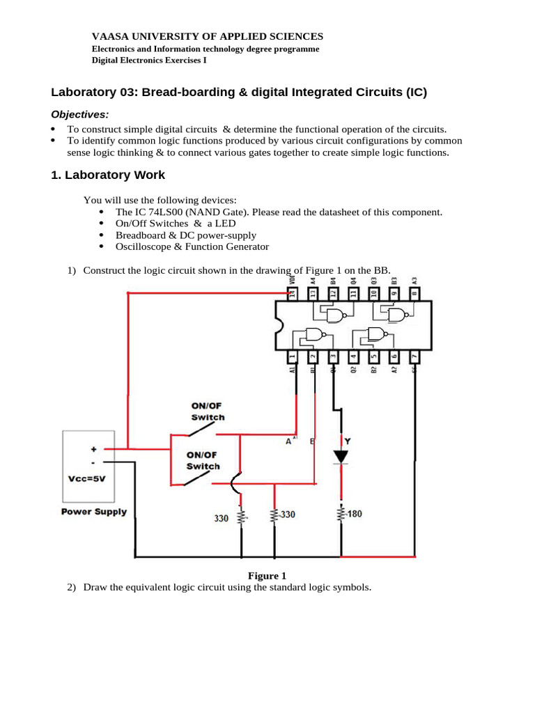 Digital Electronics Lab: NAND Gate Exercises | PDF | Logic Gate ...