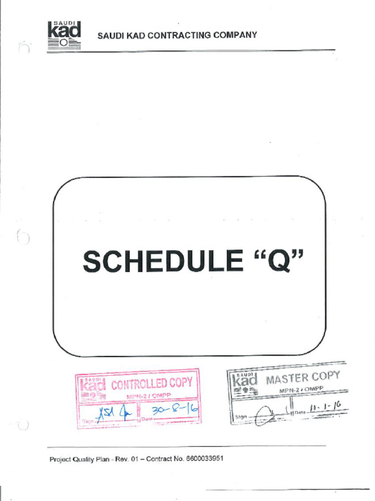 Schedule Q | PDF
