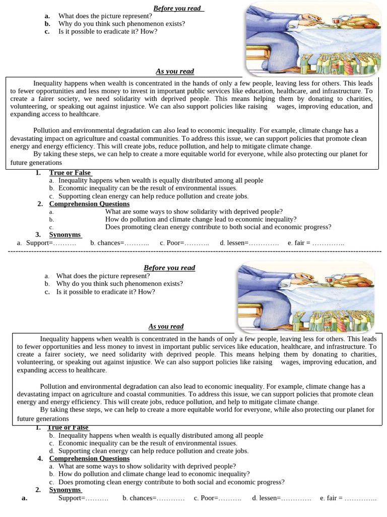 Addressing Economic Inequality Solutions | PDF | Economic Inequality ...