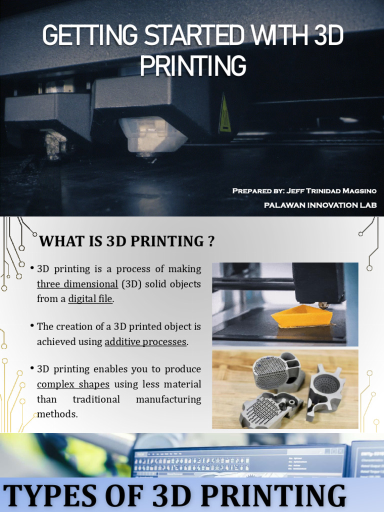 Getting Started With 3D Printing | PDF | 3 D Printing | Secondary ...