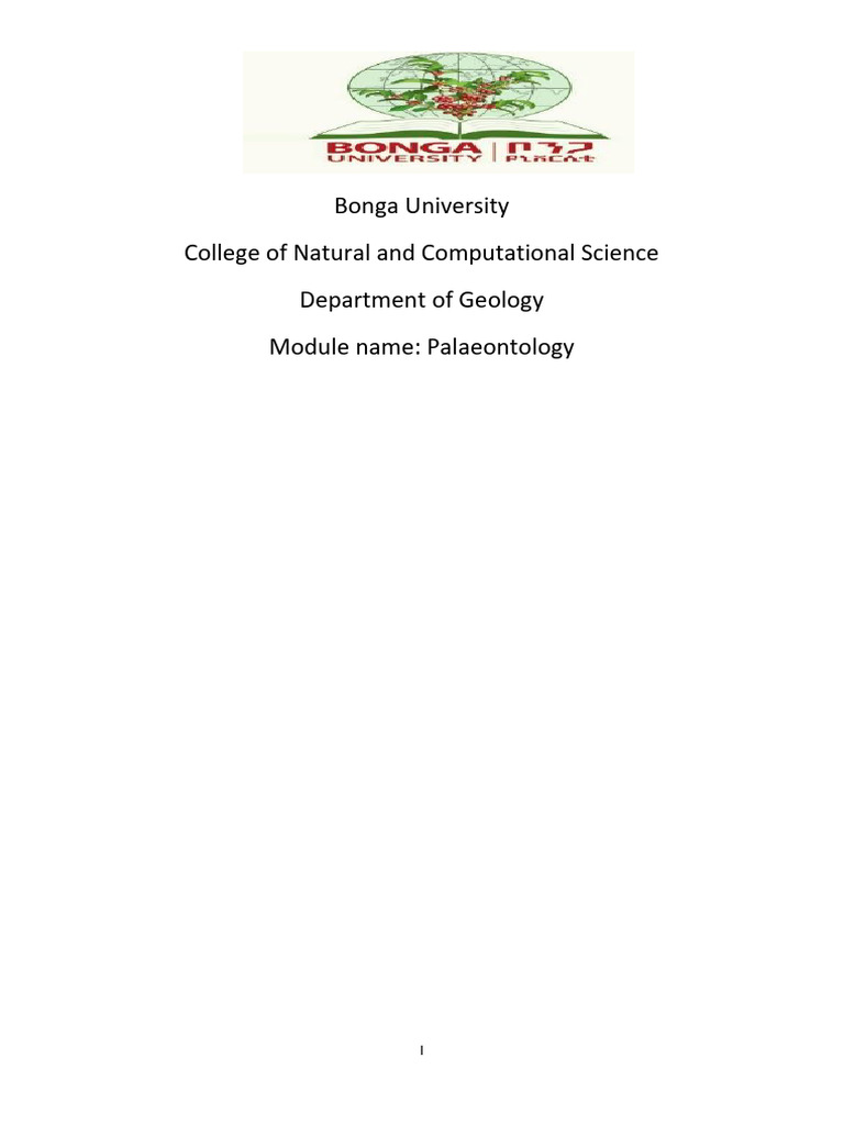 Module of Paleontology | PDF | Sedimentary Rock | Species