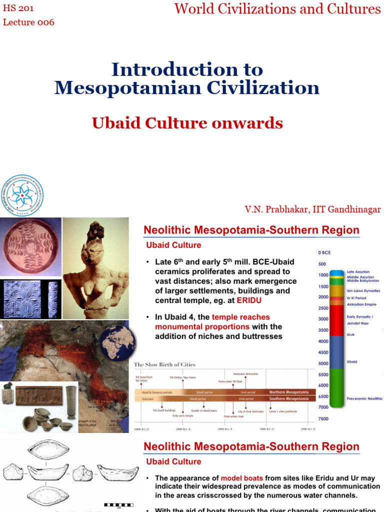 Day 007 Introduction to Mesopotamian Civilization_Ubaid culture onwards ...