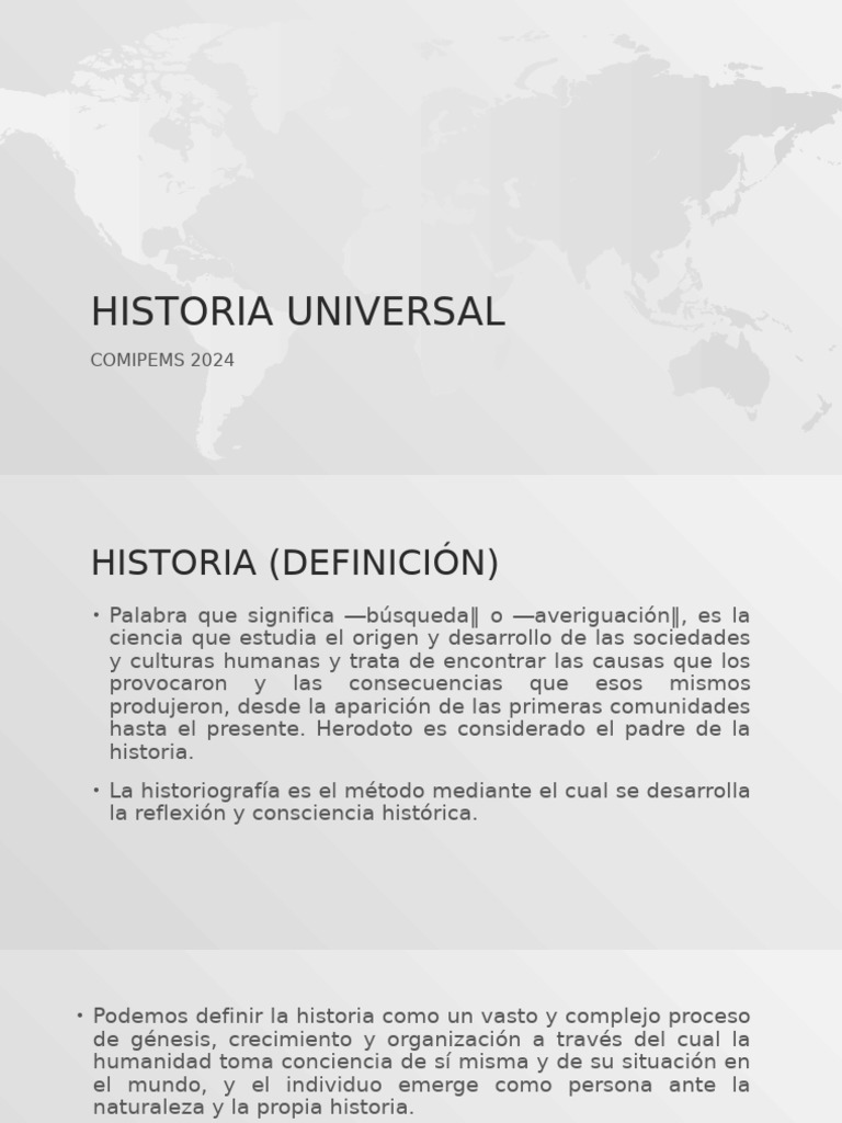 Historia Universal | PDF