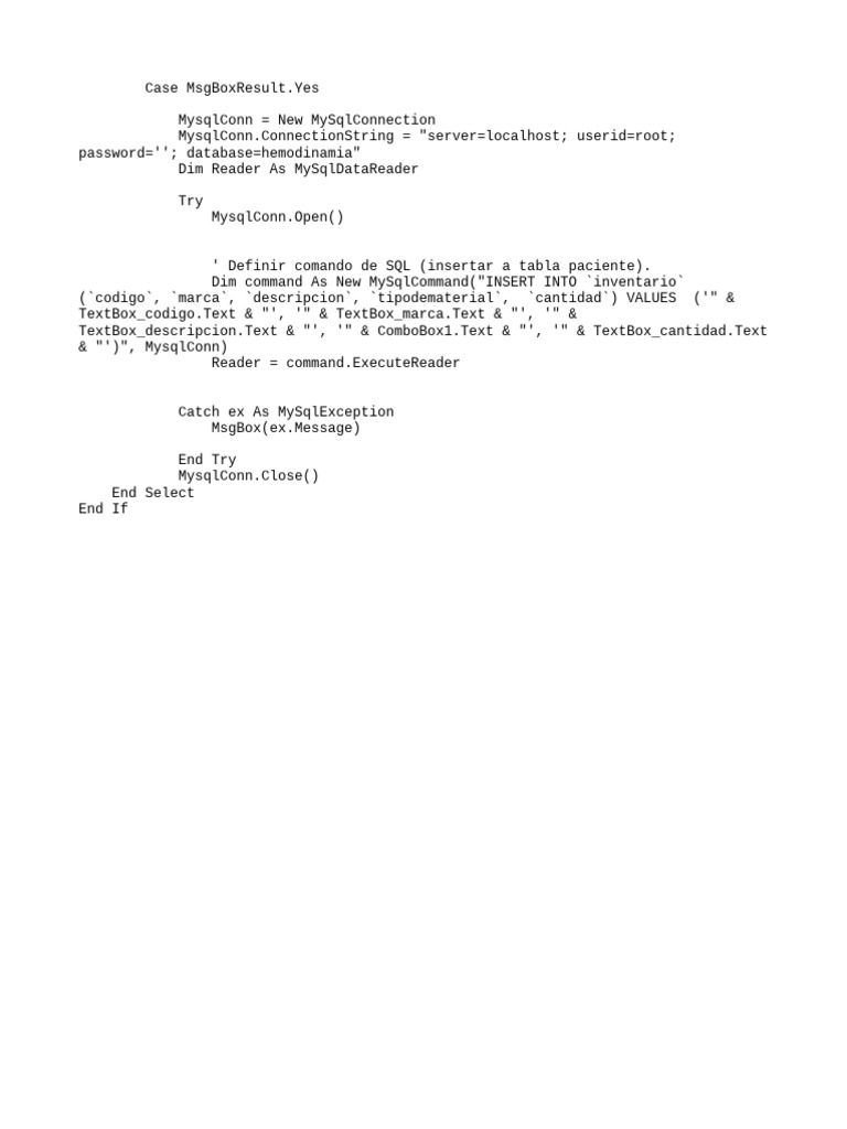 MySQL Inventory Insert Script | PDF