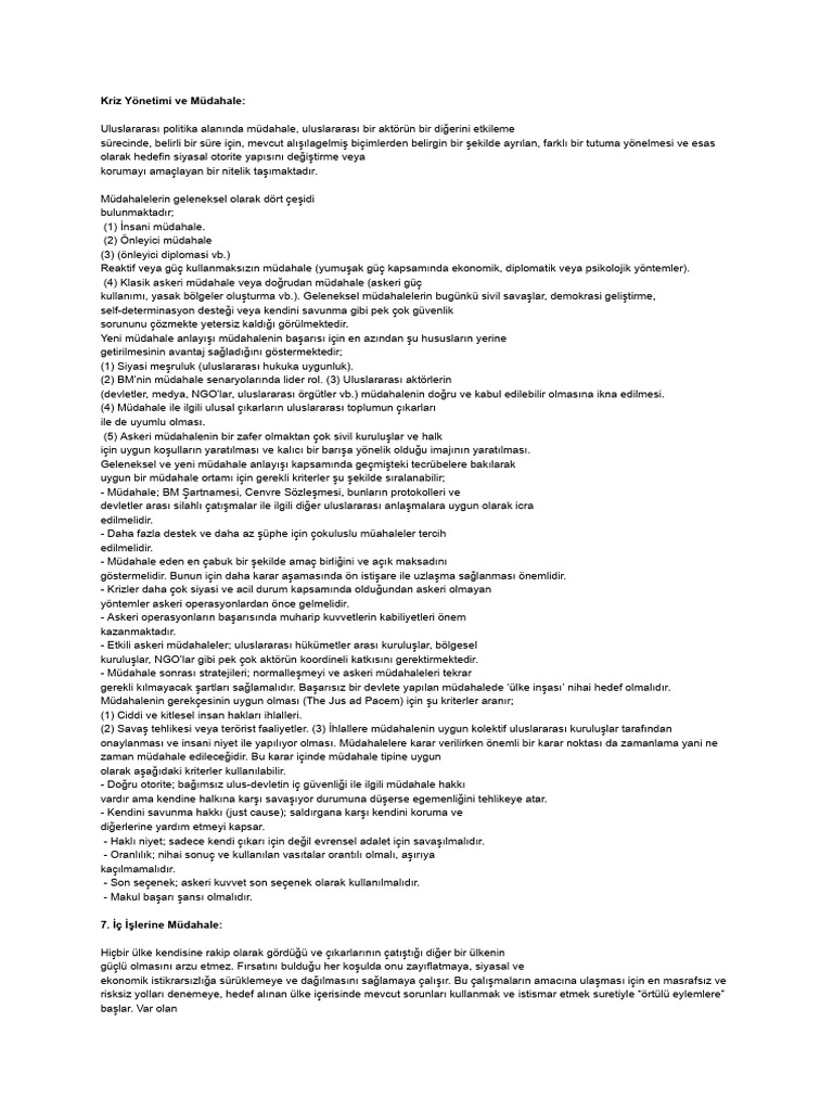 8.kriz Yönetimi Ve Müdahale | PDF