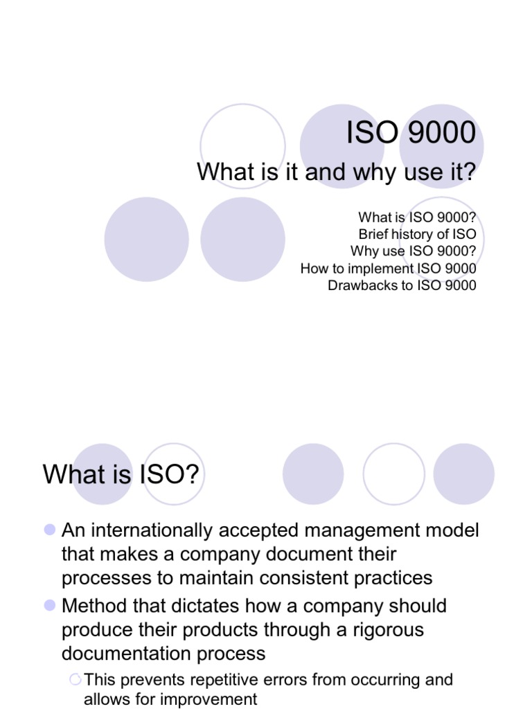 ISO 9000 Presentation | PDF