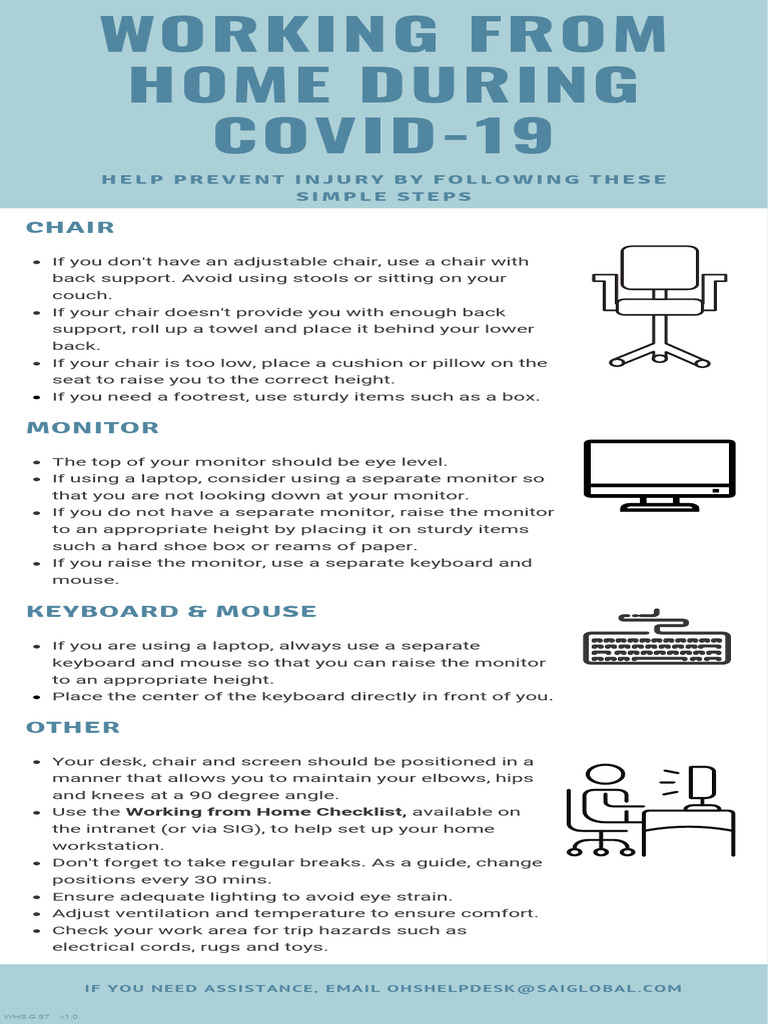Ergonomic Home Office Setup Tips | PDF