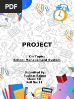 Computer Project (School Management System) | PDF | Sql | Relational Database