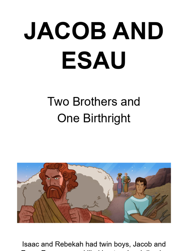 Jacob and Esau | PDF