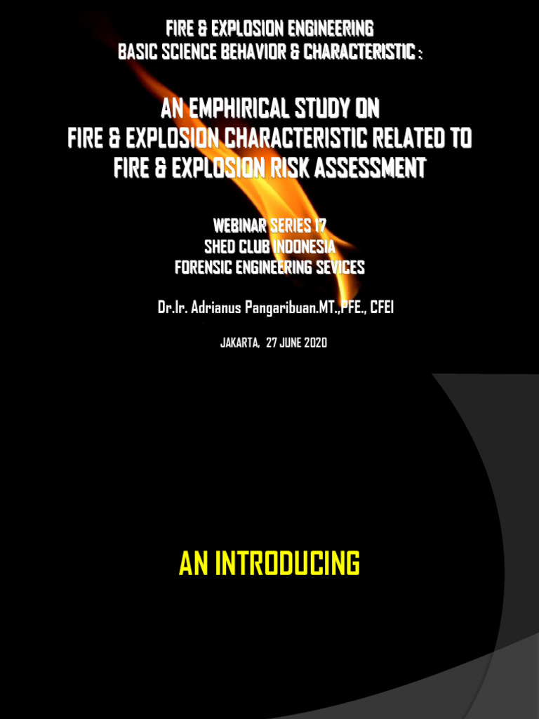 SHED - Pengertian Api Dan Ledakan - R1 | PDF | Fires | Explosion
