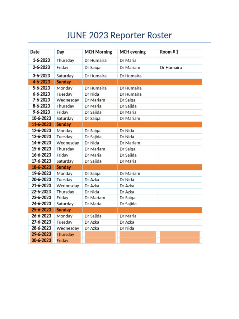 JUNE 23 Rotation | PDF