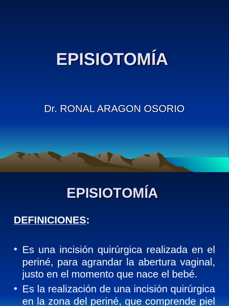 Guía Completa sobre Episiotomía | PDF | Parto