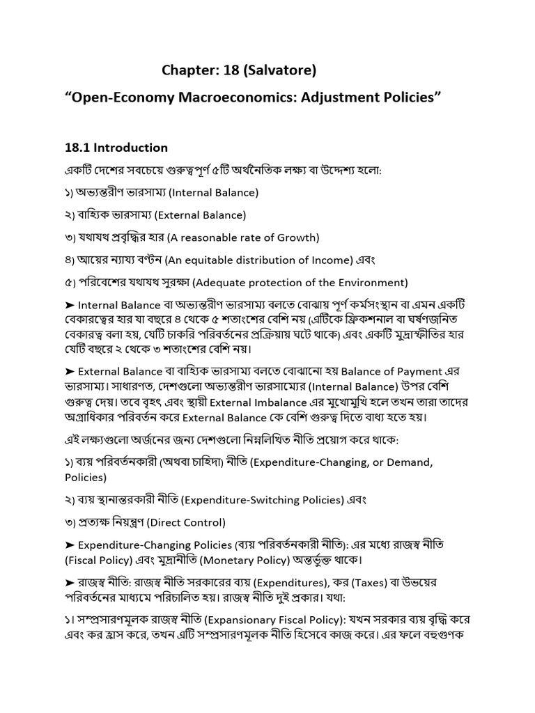 Salvatore - Chapter 18 (Open-Economy Macroeconomics Adjustment Policies ...