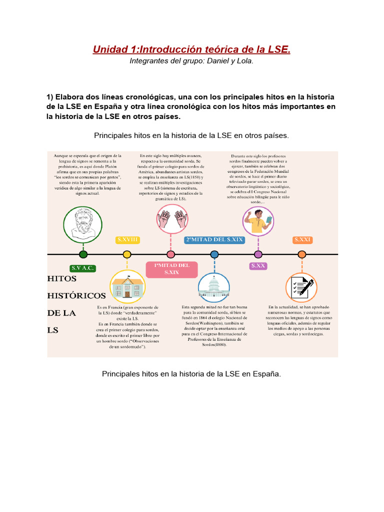 Historia de LSE | PDF | Lenguaje de señas | Invalidez