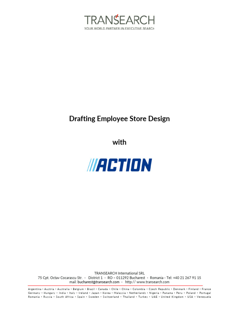 Drafting Employee Store Design Role | PDF
