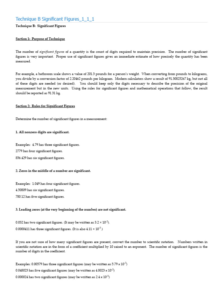 Laboratory - Technique B Significant Figures_1_1_1 - Chemistry ...