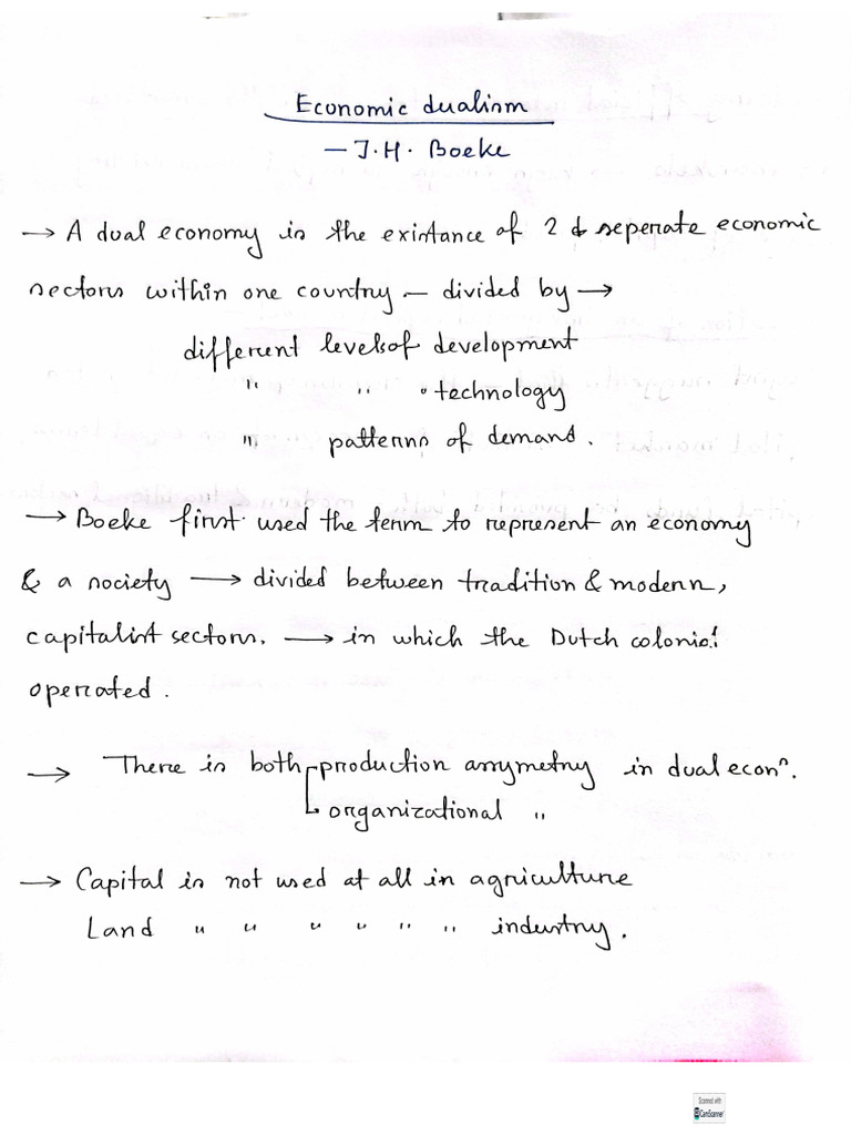 Economic Dualism | PDF