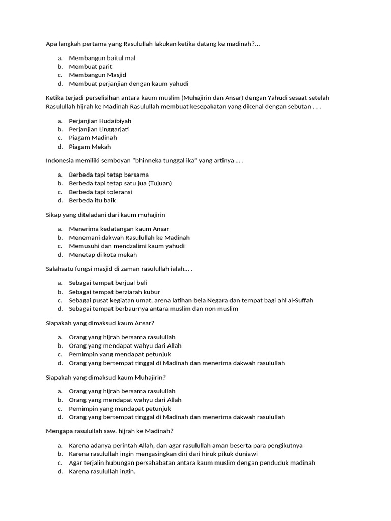 Soal PAI KELAS 4 Sem 2 Pel 9-10 Kurikulum Merdeka | PDF