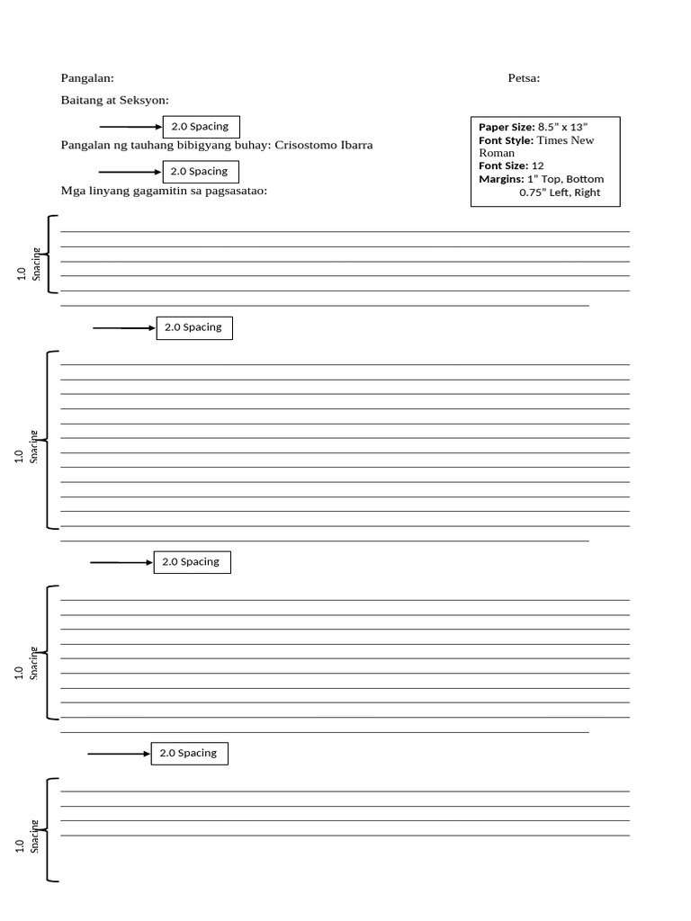 Format Sa Pagsulat NG Monologo | PDF
