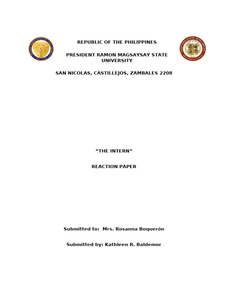 the-intern-1 | PDF | Human Resources | Organizational Behavior