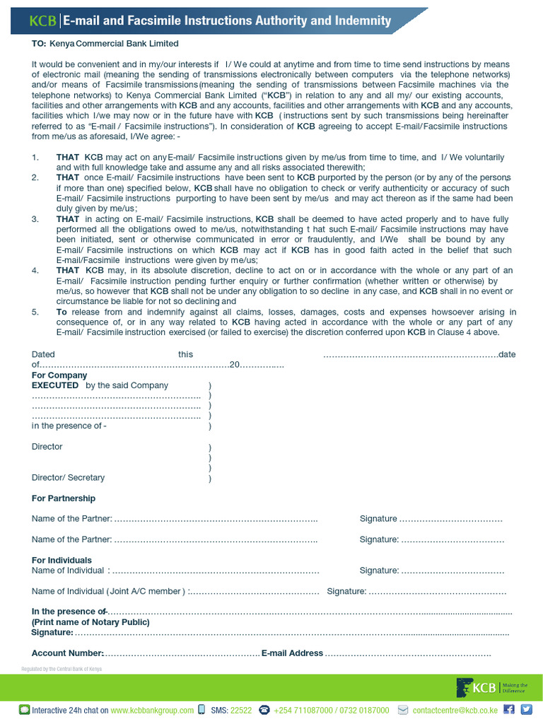 E Mail Facsimile Authority Form | PDF | Fax | Common Law