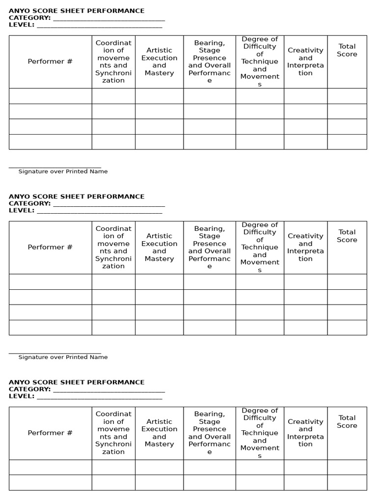 Anyo Score Sheet | PDF | Electron | Physical Chemistry
