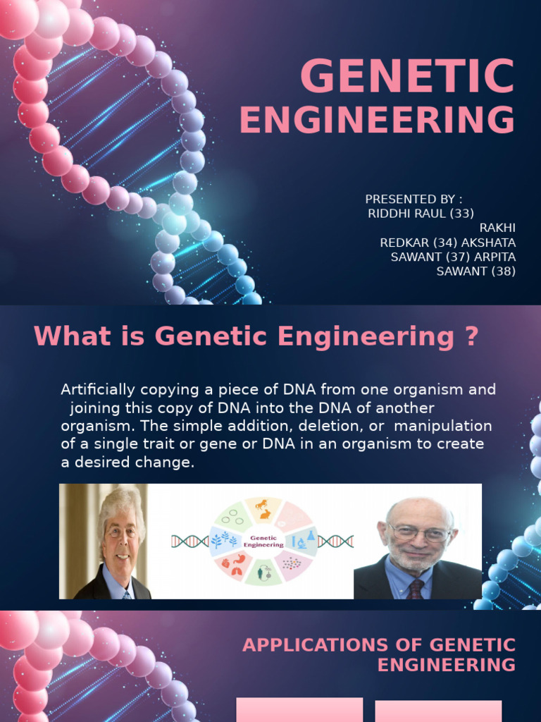 Overview of Genetic Engineering Techniques | PDF