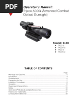 ACOG | PDF | Telescopic Sight | Firearm Components