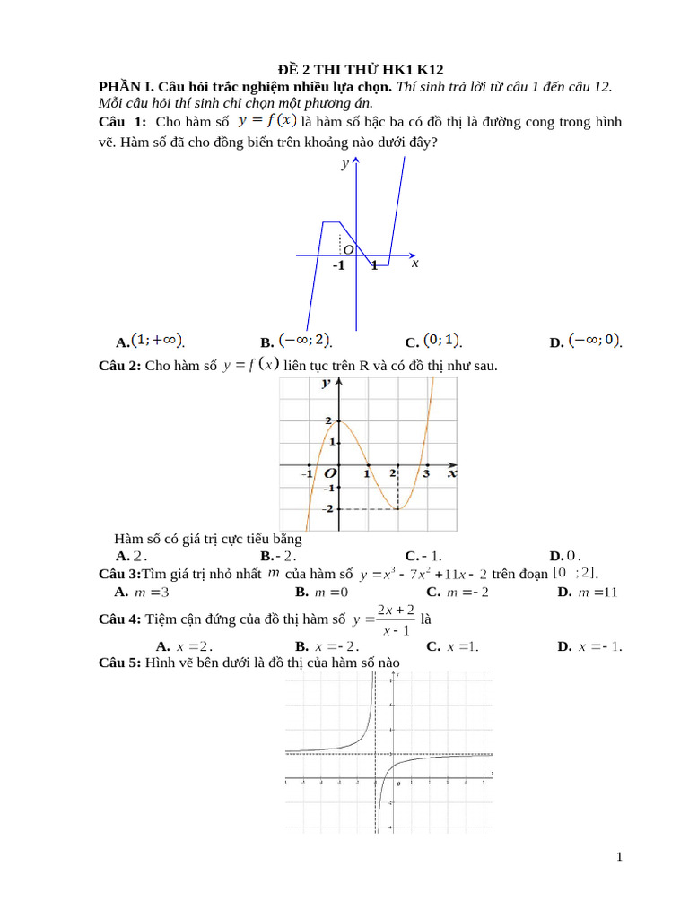 2.thi TH hk1 k12 | PDF