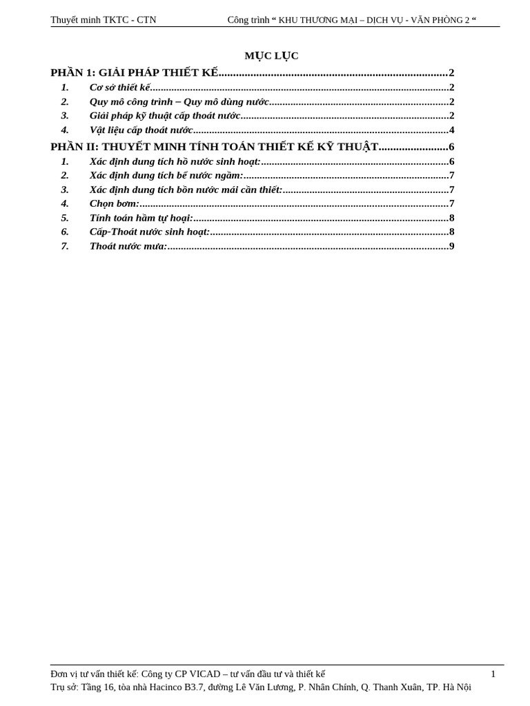 Thuyet Minh TKKT CTN Cityland | PDF